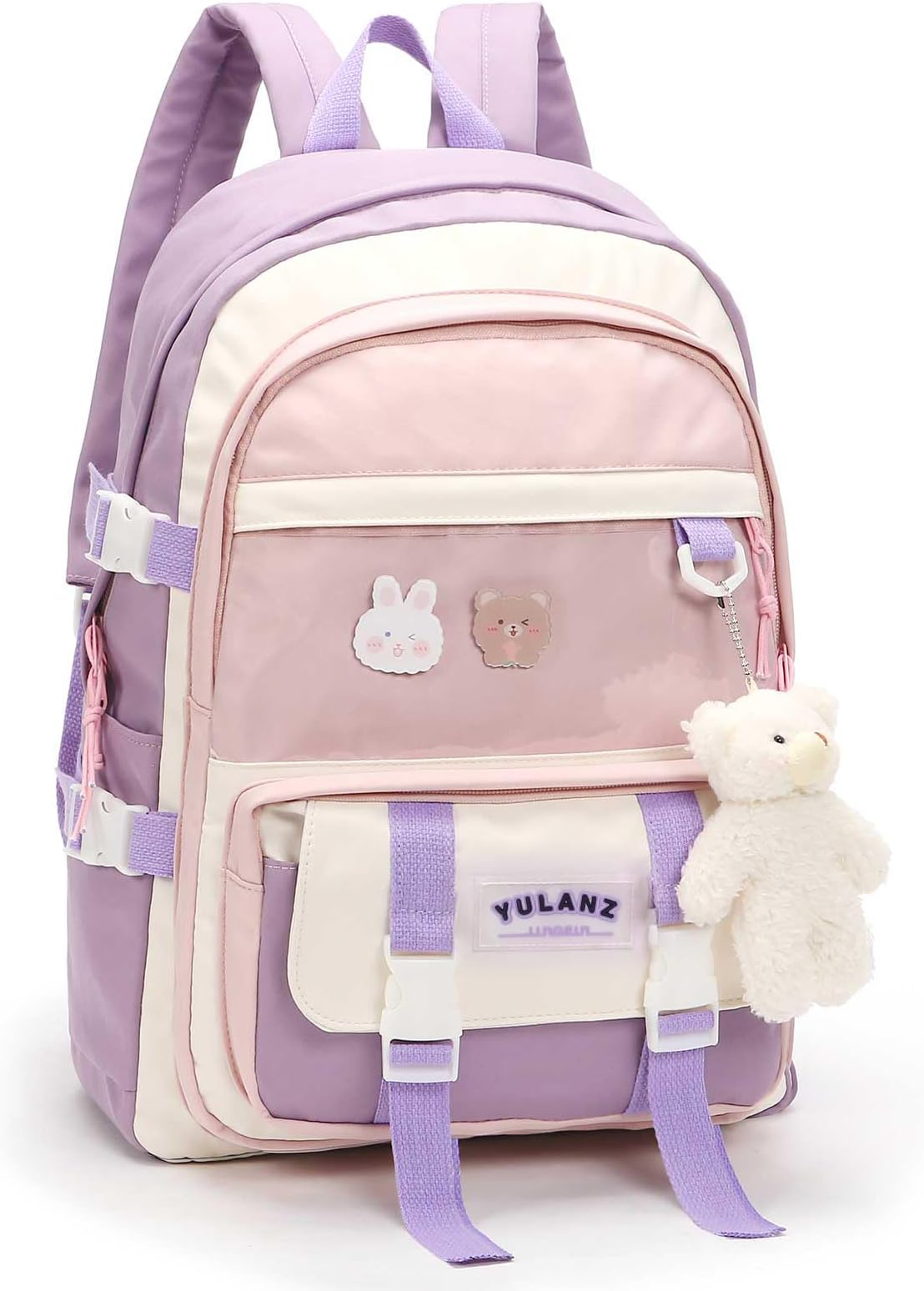 Amazon.com | BXCNCKD kawaii backpack with pins kawaii school backpack ...