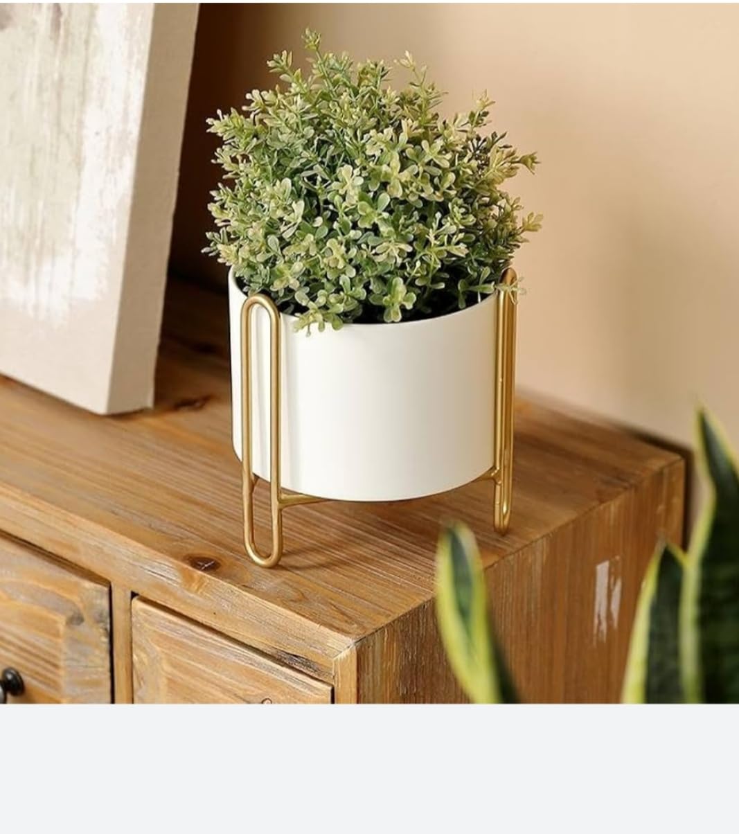 NS International Small Metal Planter with Stands, Planters for Indoor ...