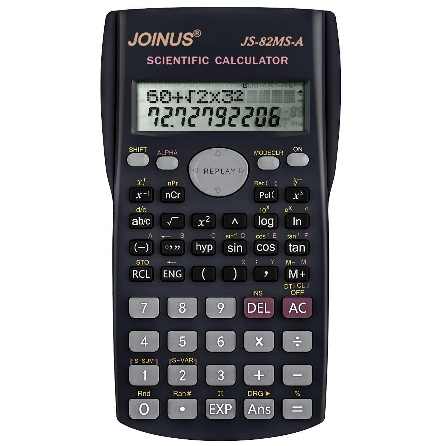 Scientific Calculator 12 Digits electronic, 240 Function with 2-Line ...