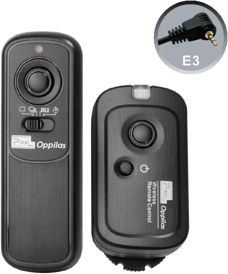 Amazon.com: Pixel Oppilas 2.4GHz Digital Wireless Remote Shutter Release E3 for Canon, Fujifilm ...