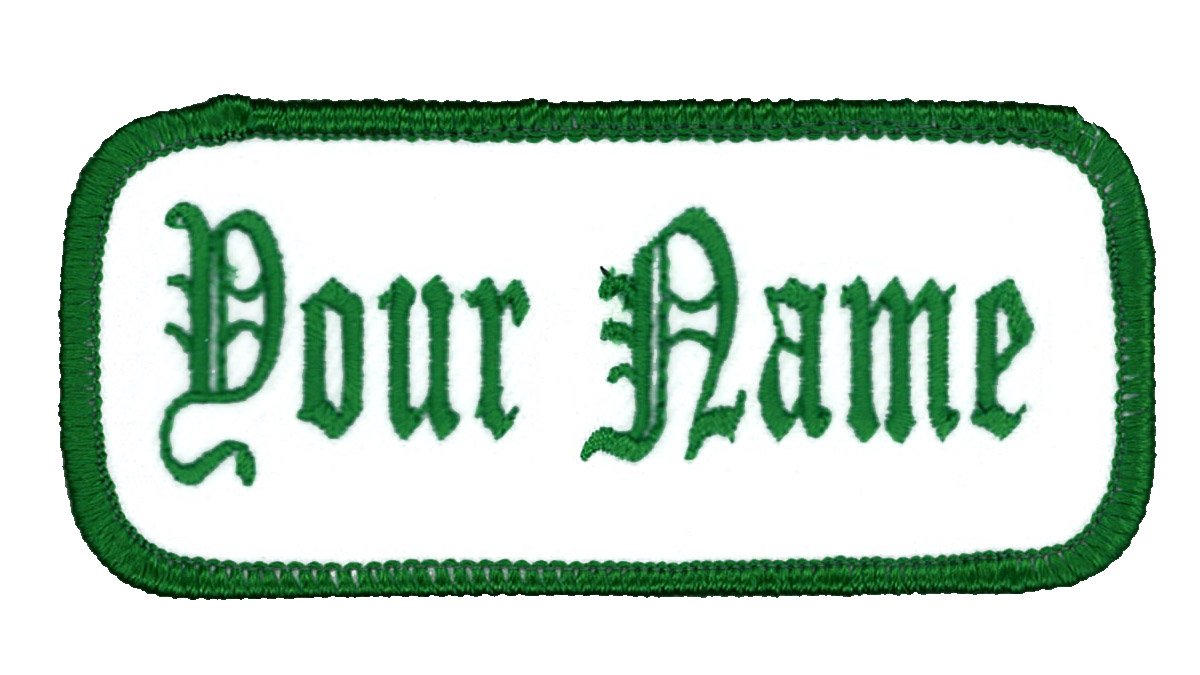 Amazon.com: Name Patch Uniform Work Shirt Personalized Embroidered ...