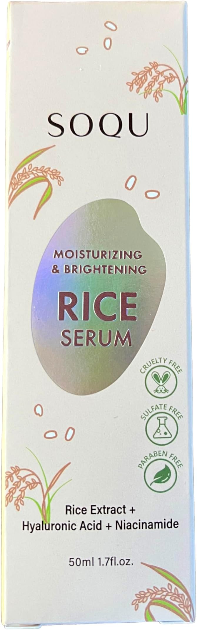 Amazon.com: Soqu Moisturizing & Brightening Rice Serum, 1.7 Fl Oz (Pack ...