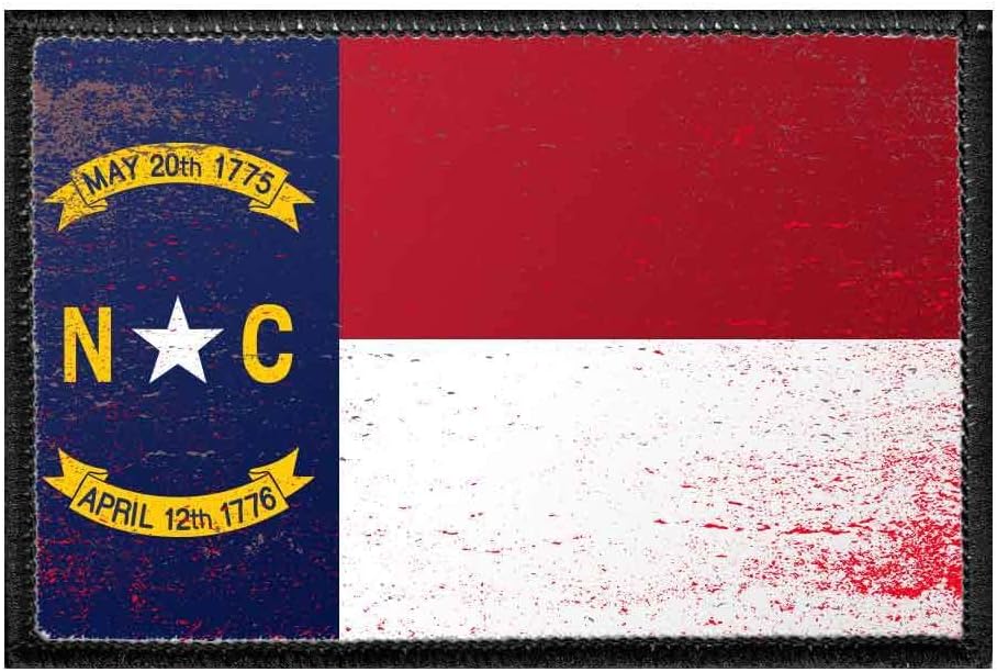 Amazon.com: North Carolina State Flag NC Embroidered Hook Patch NCP1 ...