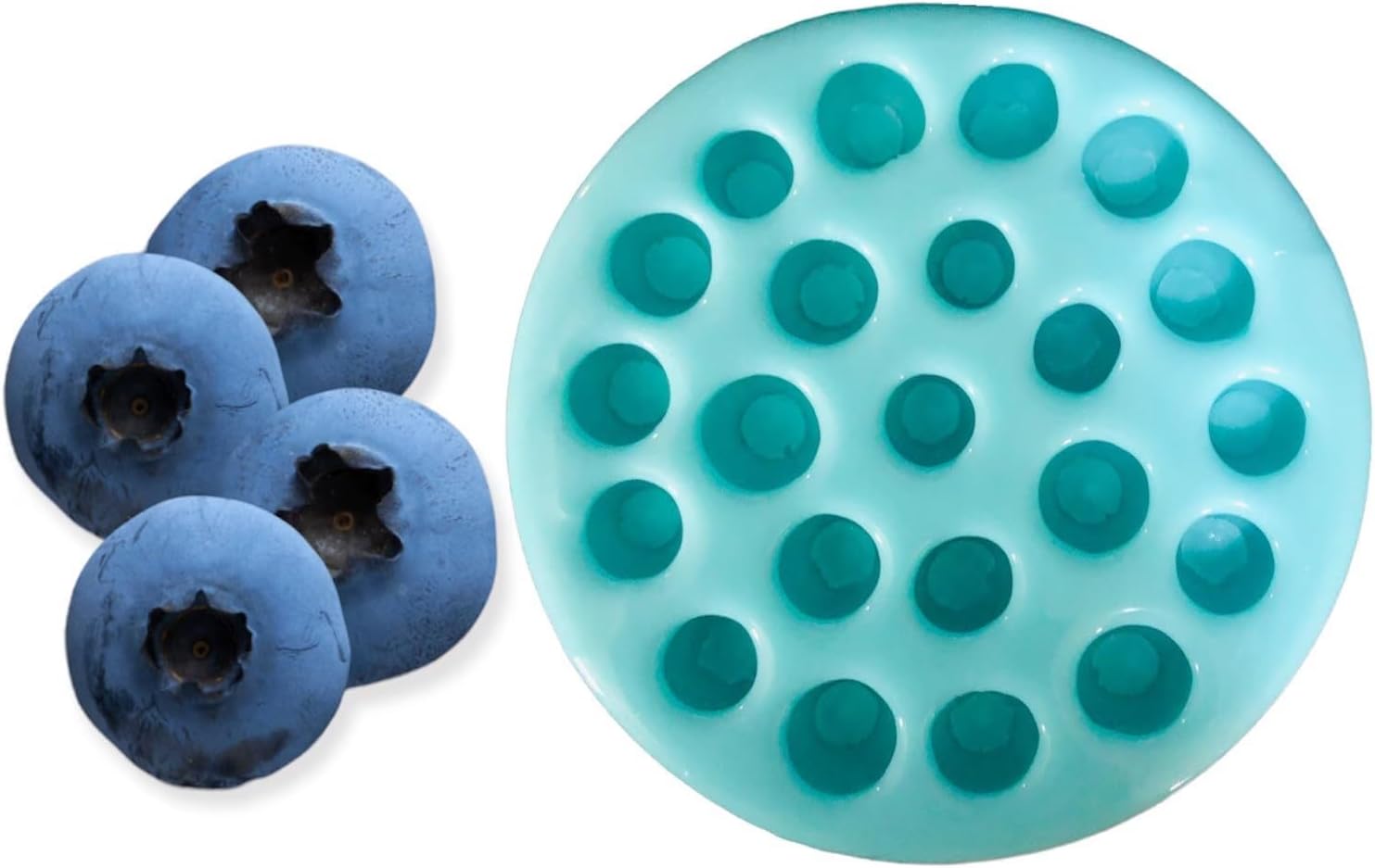 Amazon.com: Blueberry Silicone Mold. Realistic Blueberry Food Shape ...