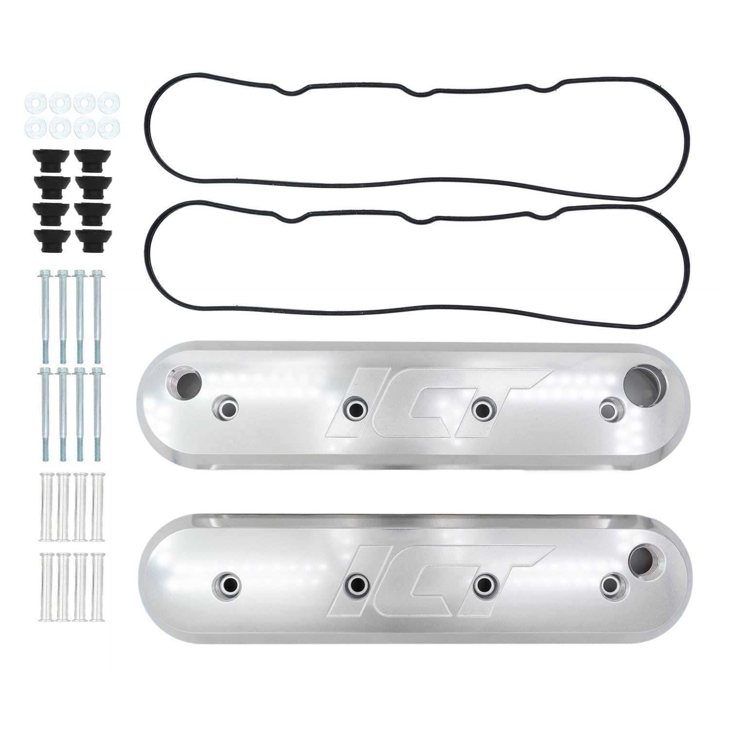 Amazon.com: LS Billet Aluminum Valve Cover Set -12orb PCV - LS1 LS2 LSX ...