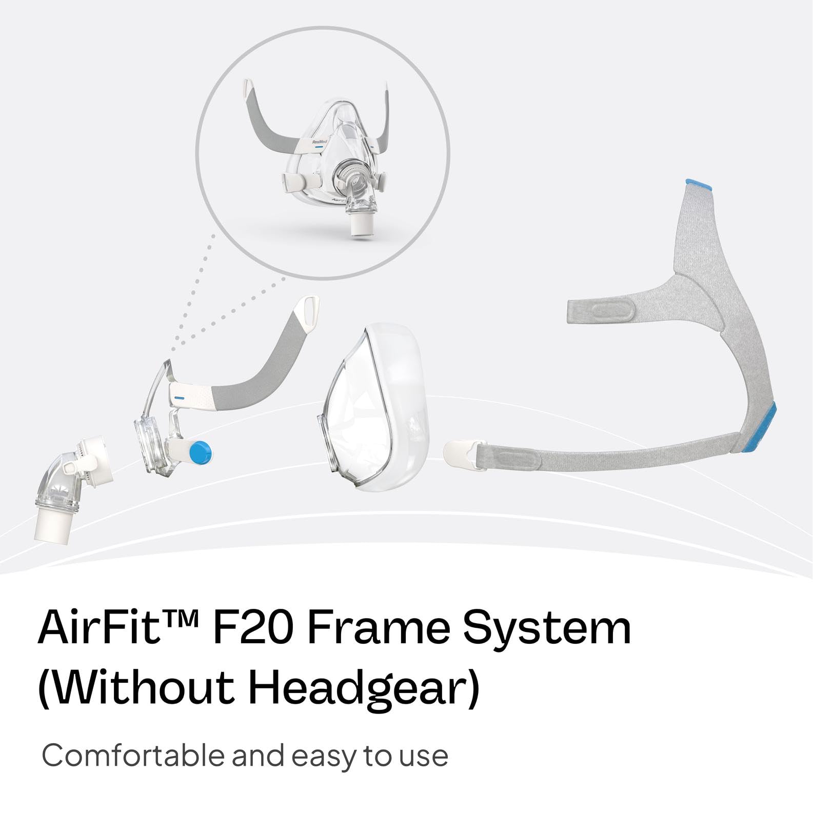 Snapklik.com : AirFit F20 Frame System - For Full-Face CPAP Mask Frame ...