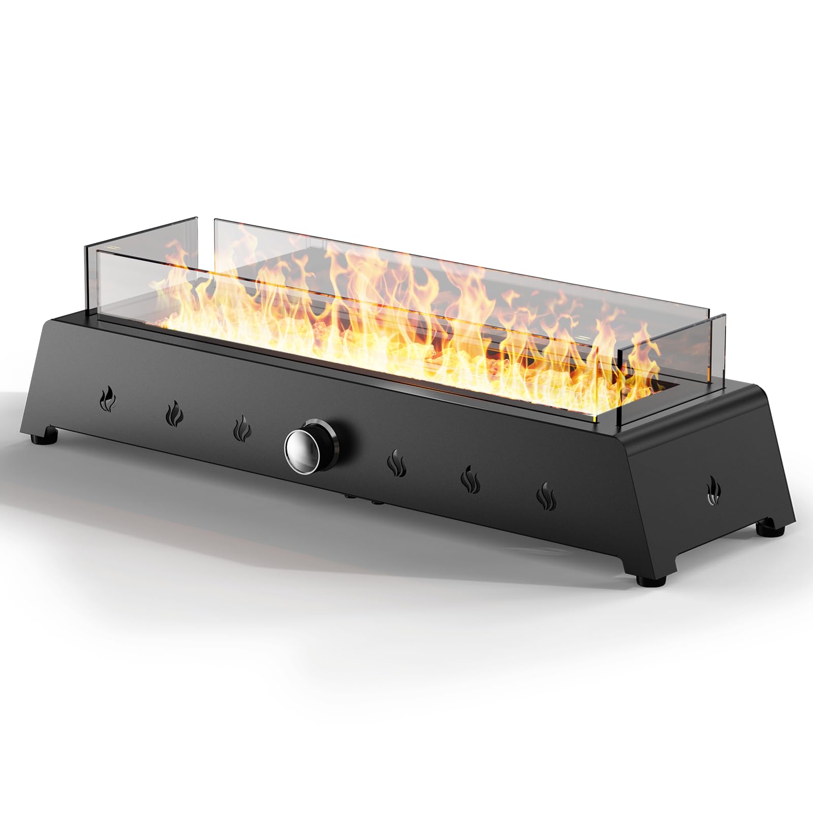 Amazon.com: SENJOYS 28'' Tabletop Fire Pit Table, 40,000 BTU Propane ...