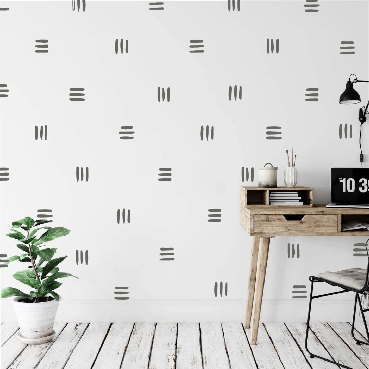 Amazon.com: 120pcs Modern Line Wall Stickers Boho Nursery Kids Living ...