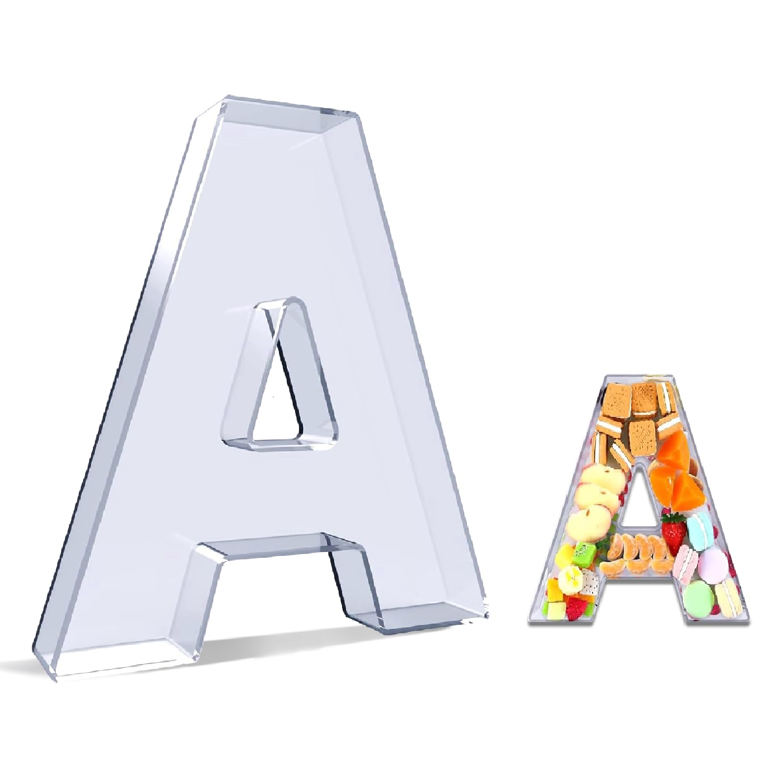 Amazon.com | 10'' Hard Acrylic Letter Box Charcuterie Letters Fillable ...