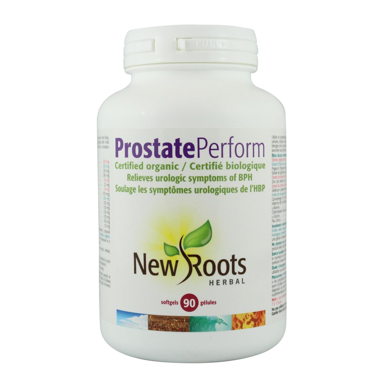 New Roots Herbal Prostate Perform, 90 Softgels - Enhanced with Beta ...
