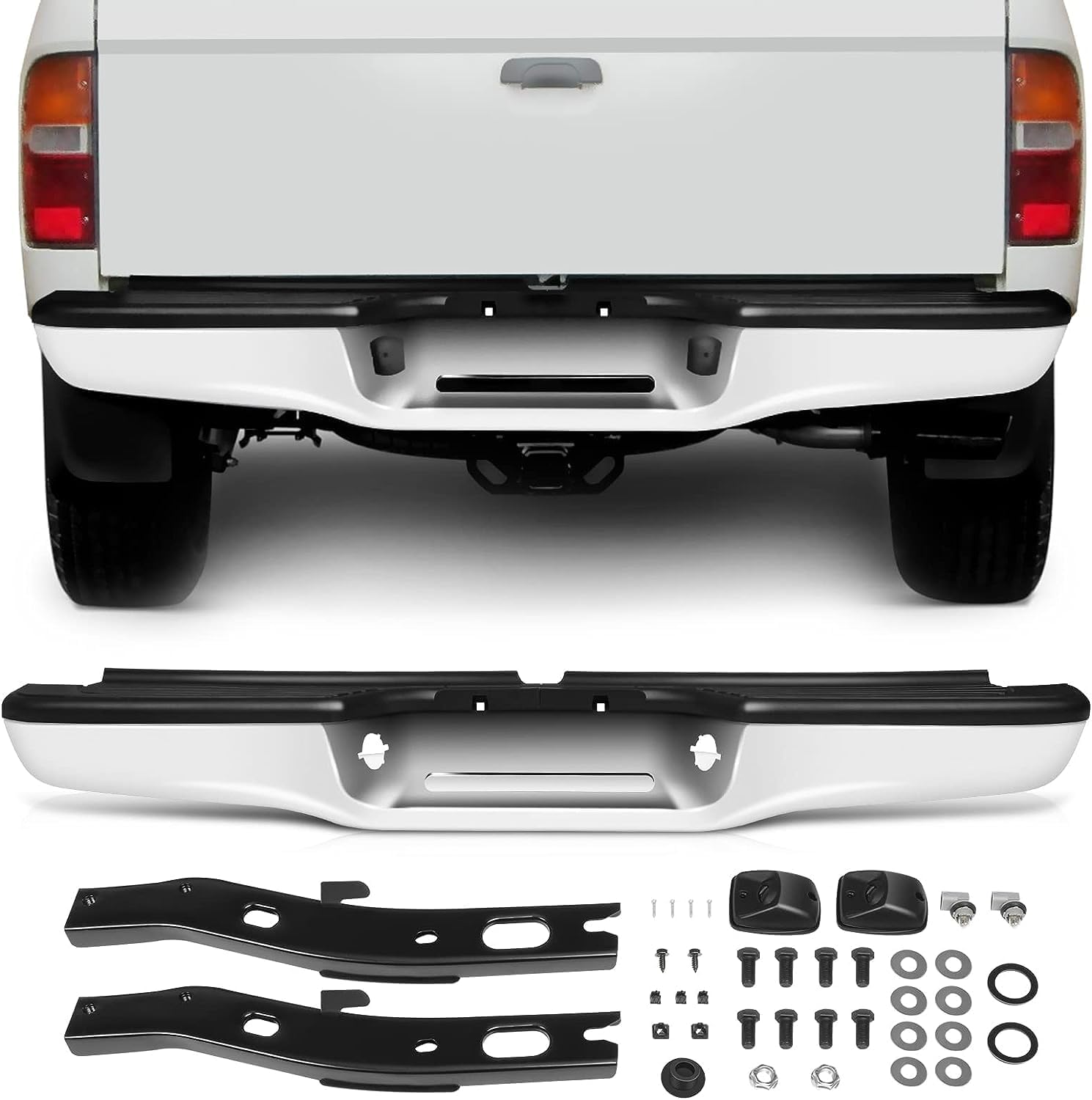 Amazon.com: Rear Bumper Assembly Conmpatible with 1995-2004 Toyota ...