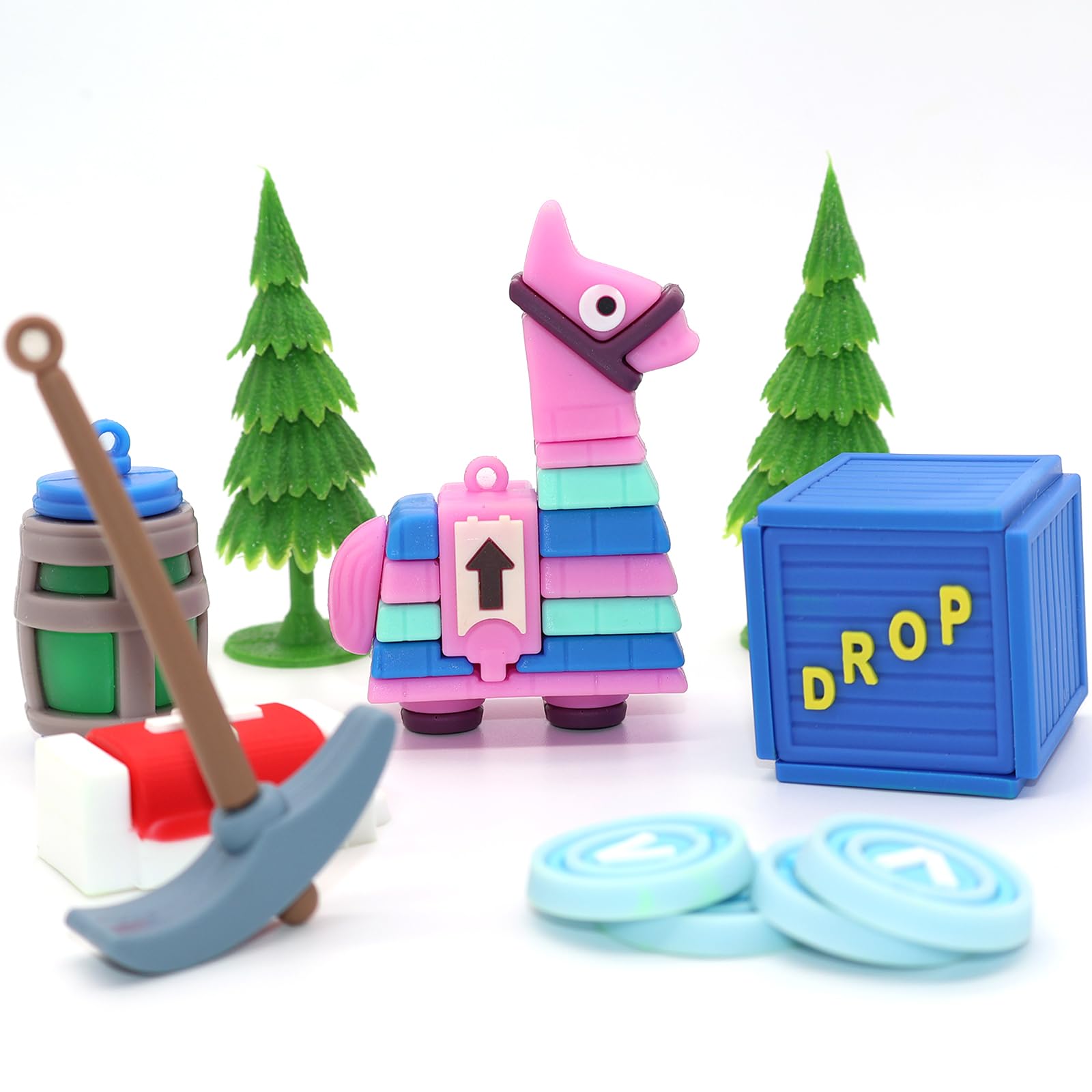 Amazon.com: BiBo Game Cake Topper, Happy Birthday Cupcake Toppers Decorations Supplies Set for ...