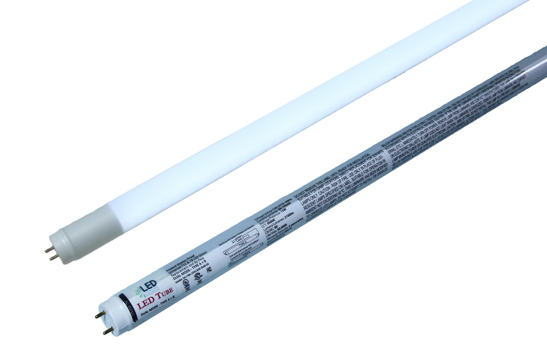 Amazon.com: LED & Lighting Solutions 12 Pack 4FT LED T8 Hybrid Type A+B ...