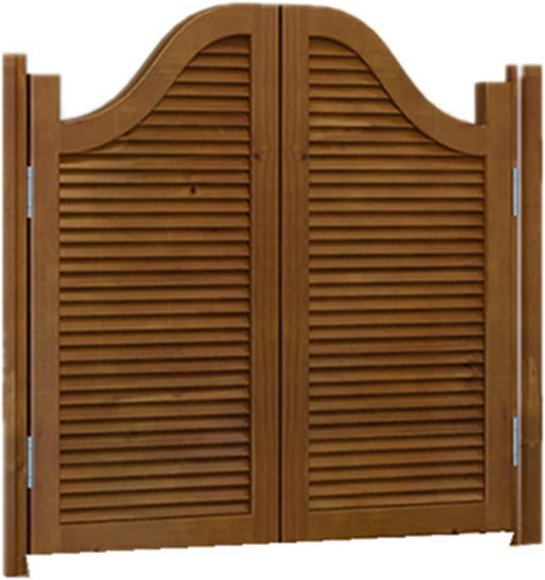 Buy AWDIUM Cafe Swinging Indoor Doors, Solid Wood Louvered Saloon Swing ...