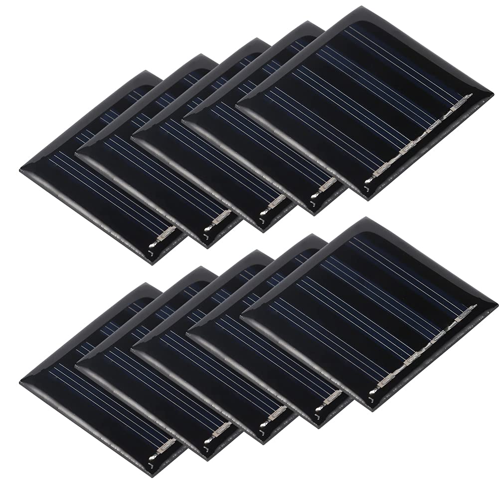 Amazon.com : 10Pcs 2V 30mAh 0.06W 39x39mm Micro Mini Power Small Solar ...