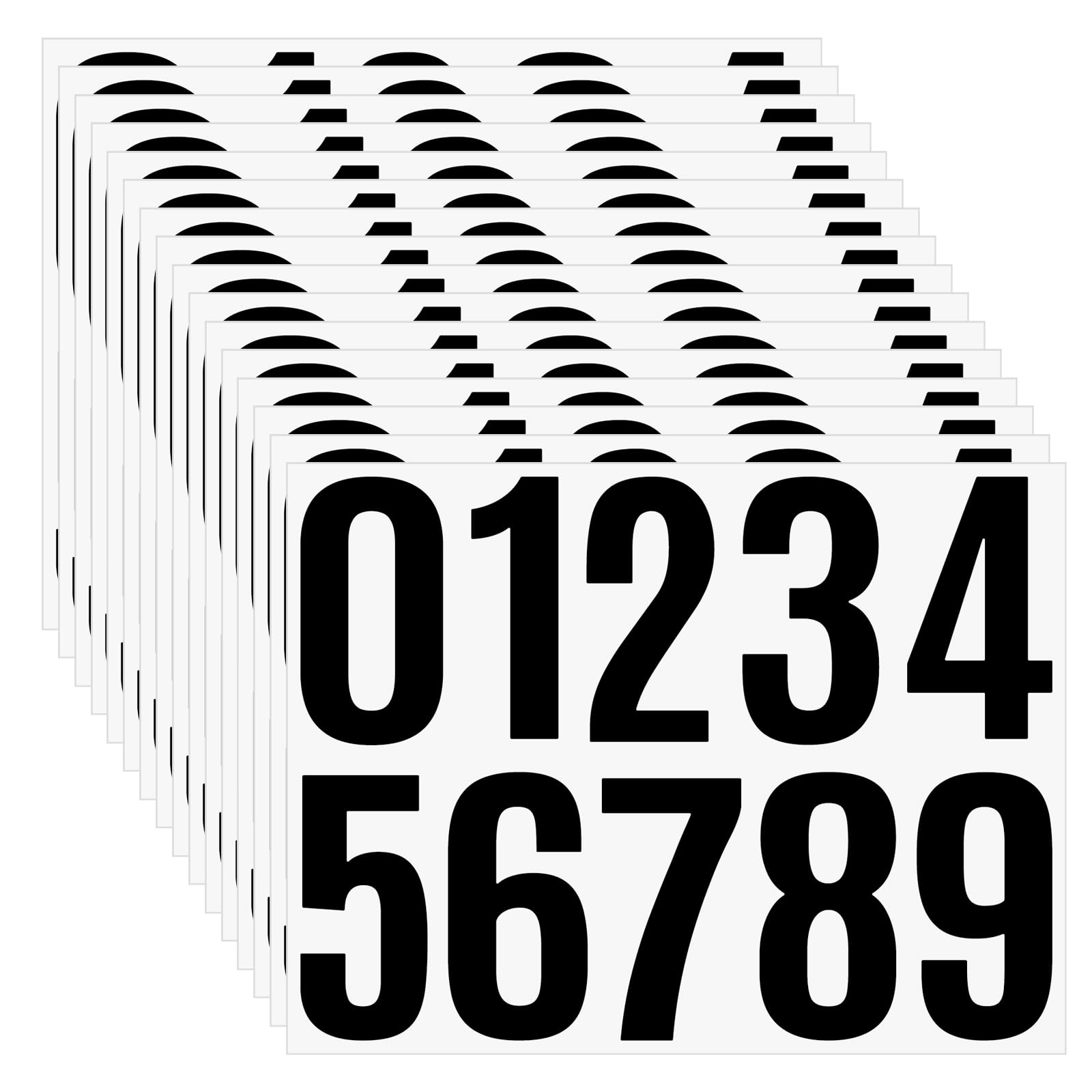Amazon.com: 16 Sheets /160 PCS Mailbox Number stickers 4 Inch ...