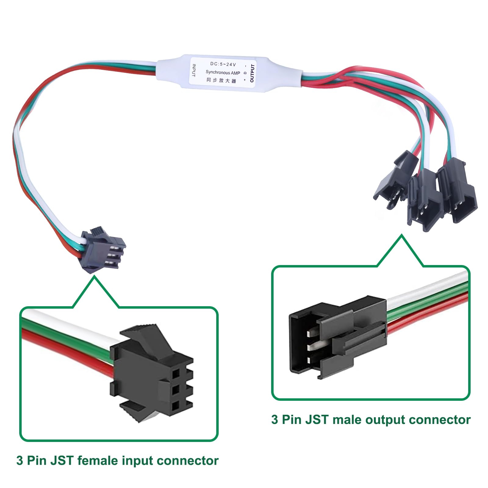 SP901E LED Pixel Signal Amplifier – Enhance Your Addressable LED Strip ...