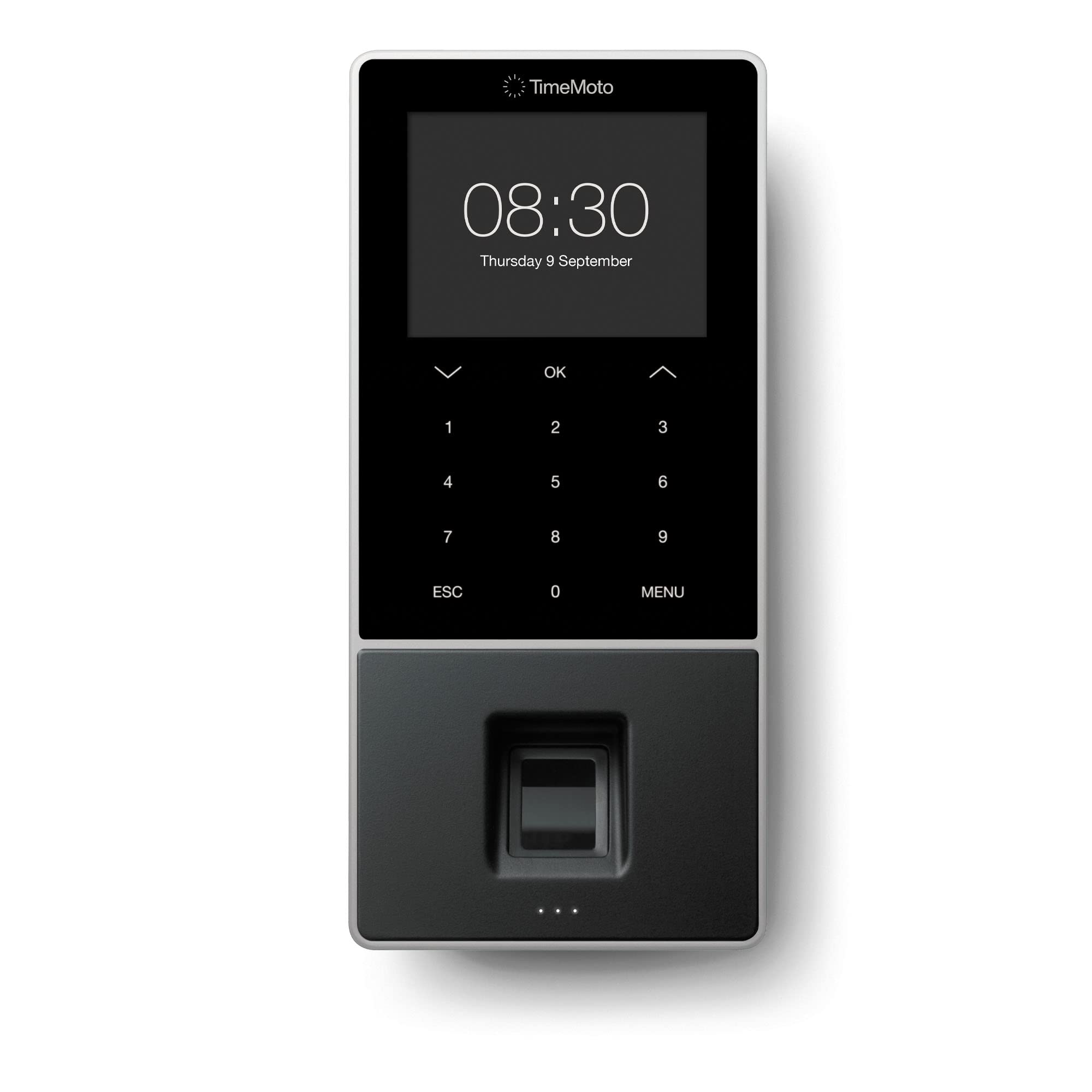 Amazon.com: TimeMoto TM–828 SC Employee Time Clock with Fingerprint ...