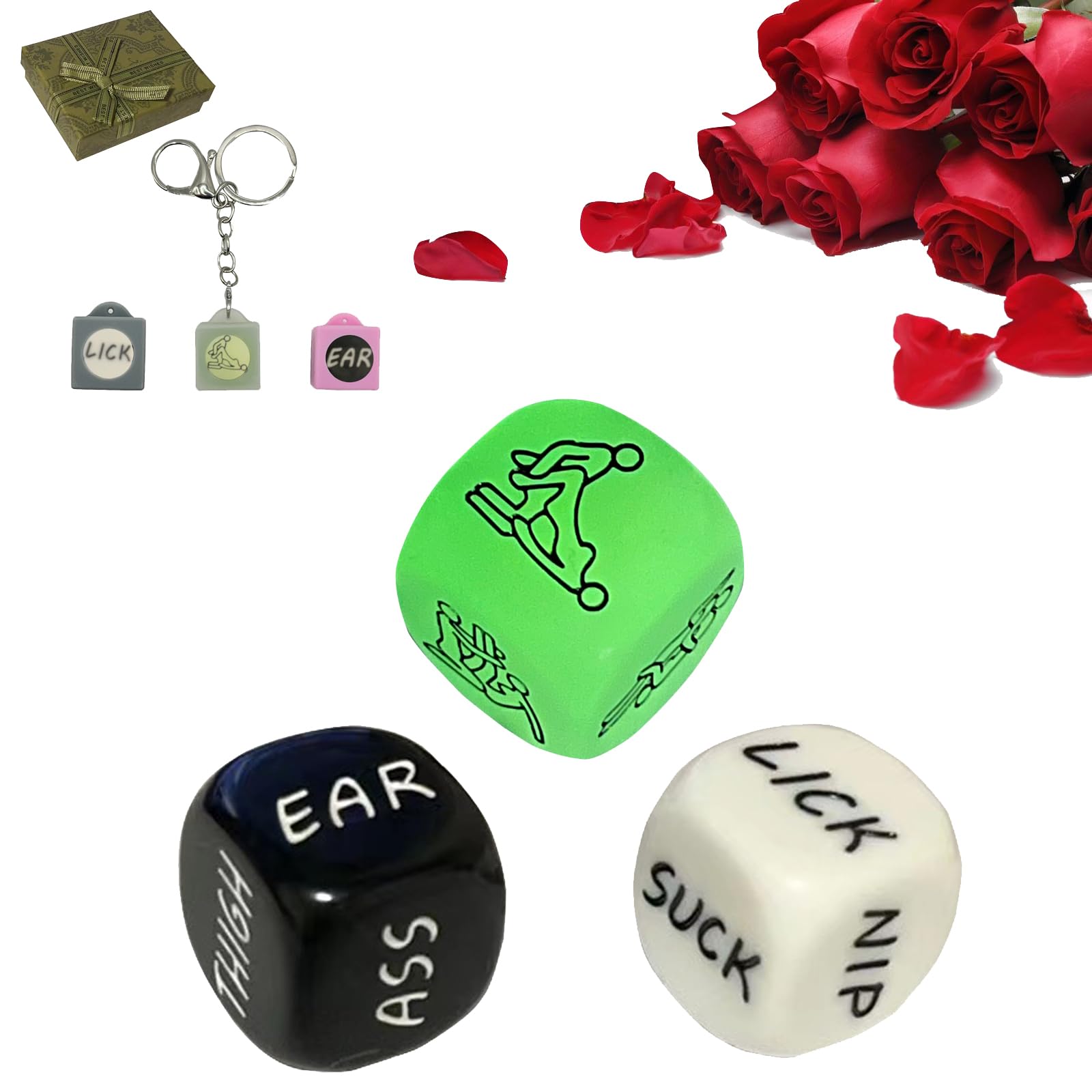 Amazon.com: Date Night Dice, Funny Couple Dice Game, Portable Couple ...