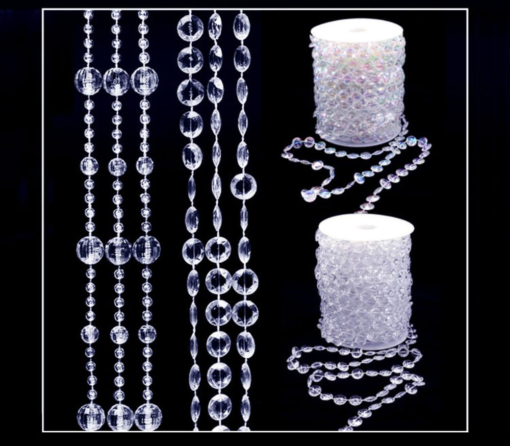 Rolls Of Acrylic Crystal Strands Roll Of Beads |Aryclic & Crystal