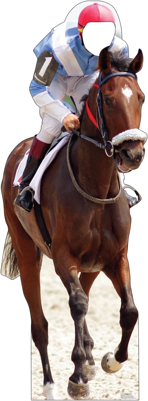 Amazon.com: Cardboard People Horse and Jockey Stand-in Life Size ...