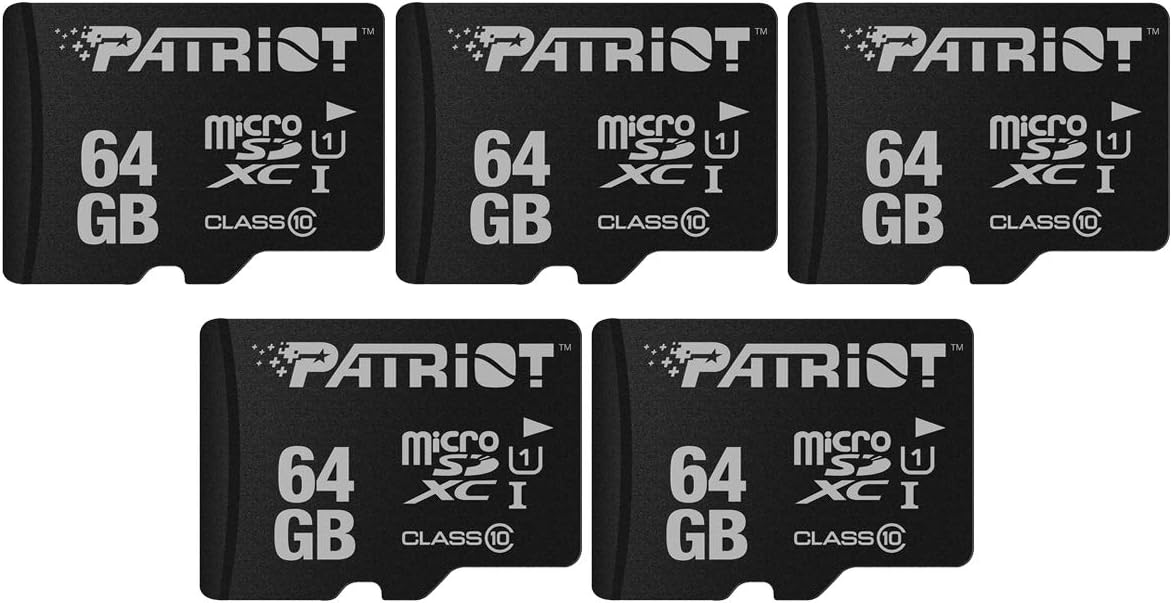 Amazon.com: Patriot LX Series Micro SD Flash Memory Card 64GB - 5 Pack ...