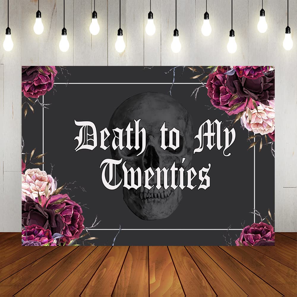 Lofaris Death To My Twenties Theme Happy 30th Birthday Backdrop ...