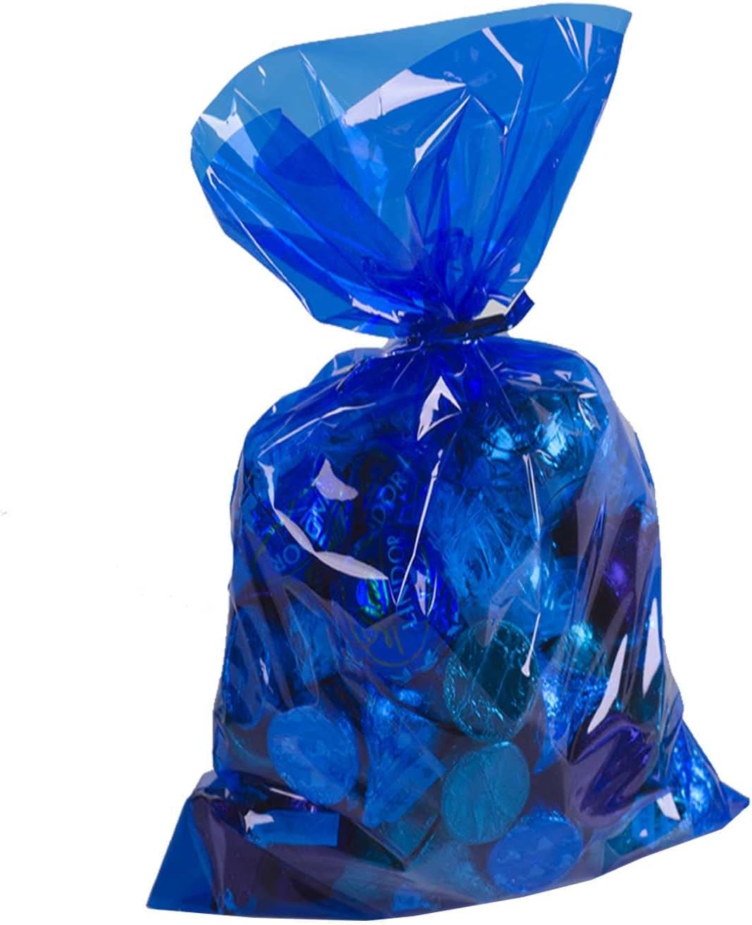 Amazon.com: WOPARTY Blue Clear Cellophane Treat Bags Cello Cookie Candy ...