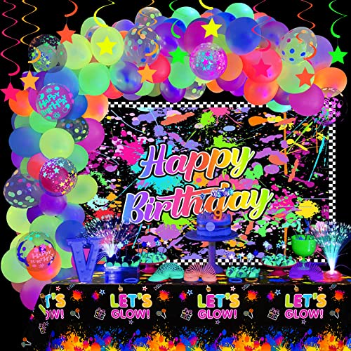 How to Make Fun Glow Party Cookies with Buttercream Icing
