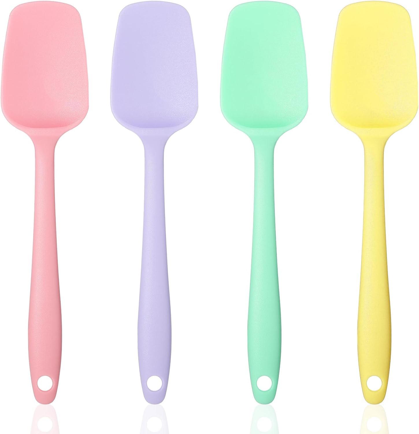 Amazon.com: Silicone Spatula Set, 4 Piece Silicone Spoon Spatula Set ...