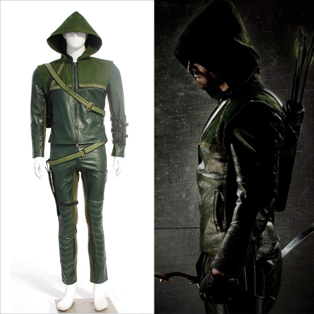 The Arrow Season Green Arrow Cosplay Costume Oliver Quee