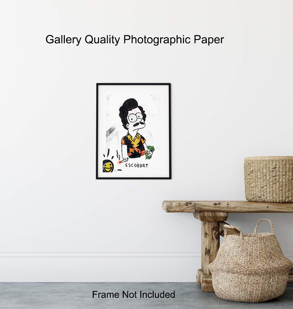 Pablo Escobar Poster – 8×10 Banksy Wall Art – Graffiti Street Art Print ...