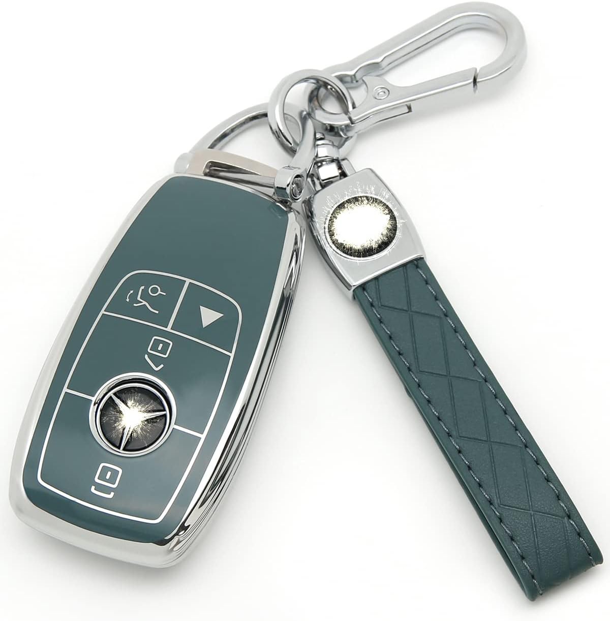 Amazon.com: HAOYOUMEI Suitable For Mercedes Benz keys.Advanced soft TPU ...