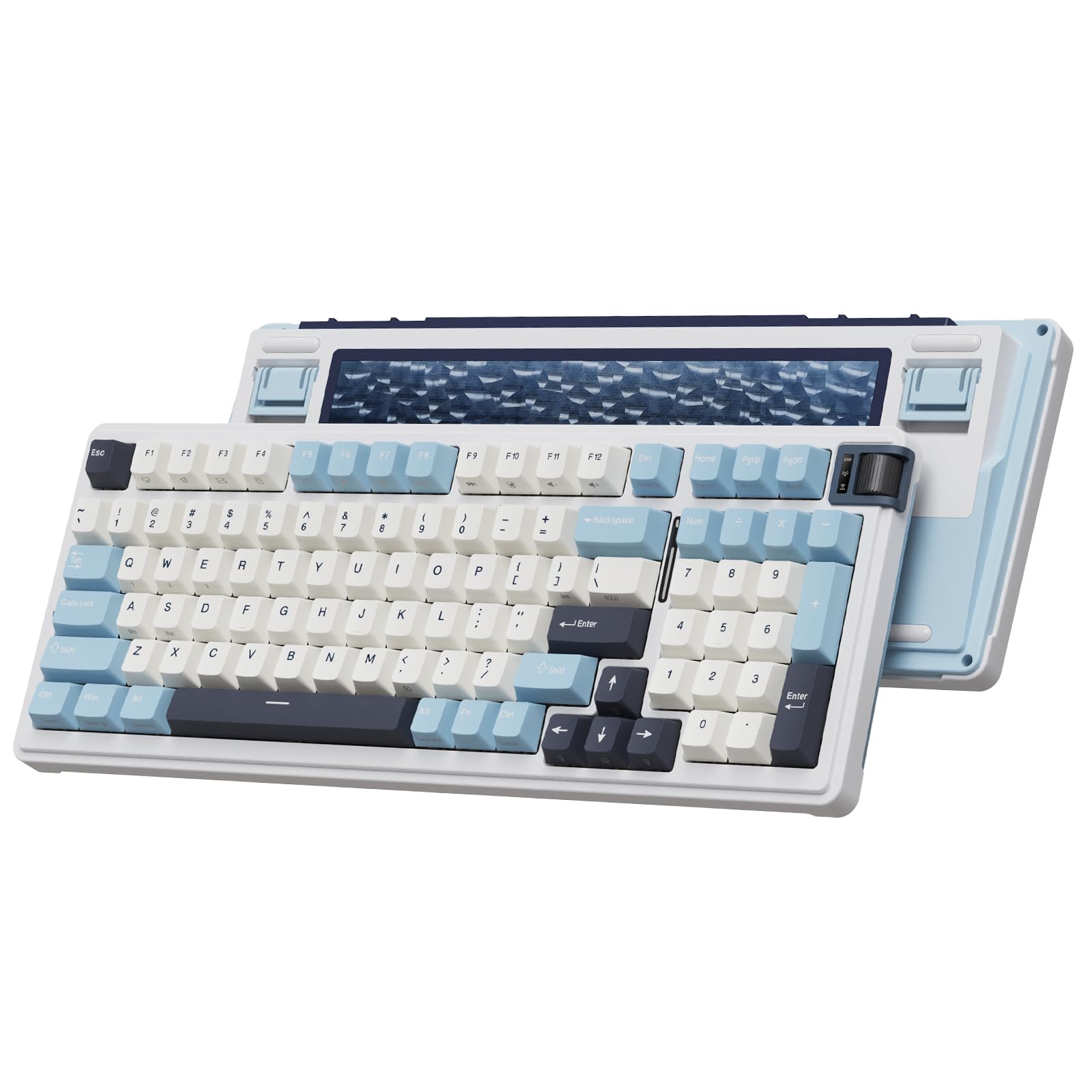 Amazon.com: KZZI K98 Wireless Mechanical Keyboard, Hot Swappable Gasket Custom Keyboard, BT/2.4G ...