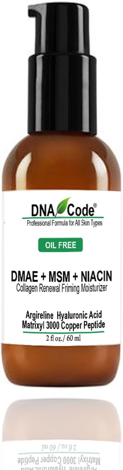 Amazon.com: DNA CODE Skin Care OIL FREE-DMAE+MSM+NIACIN Firming Cream ...