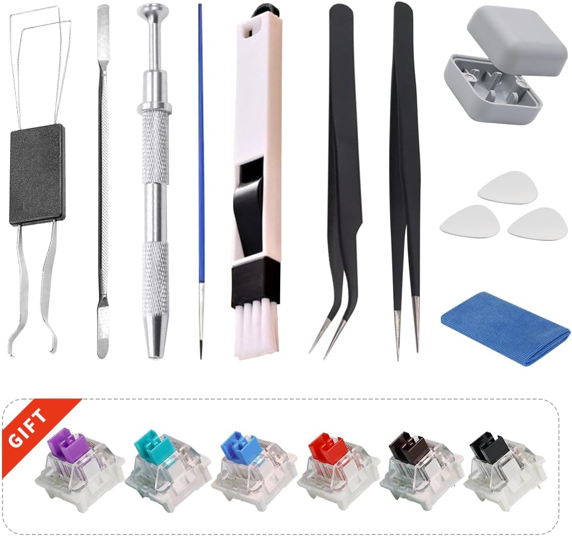Amazon.com: 6 PCS Keyboard Switch Lube Kit Comes with Metal Keycap ...