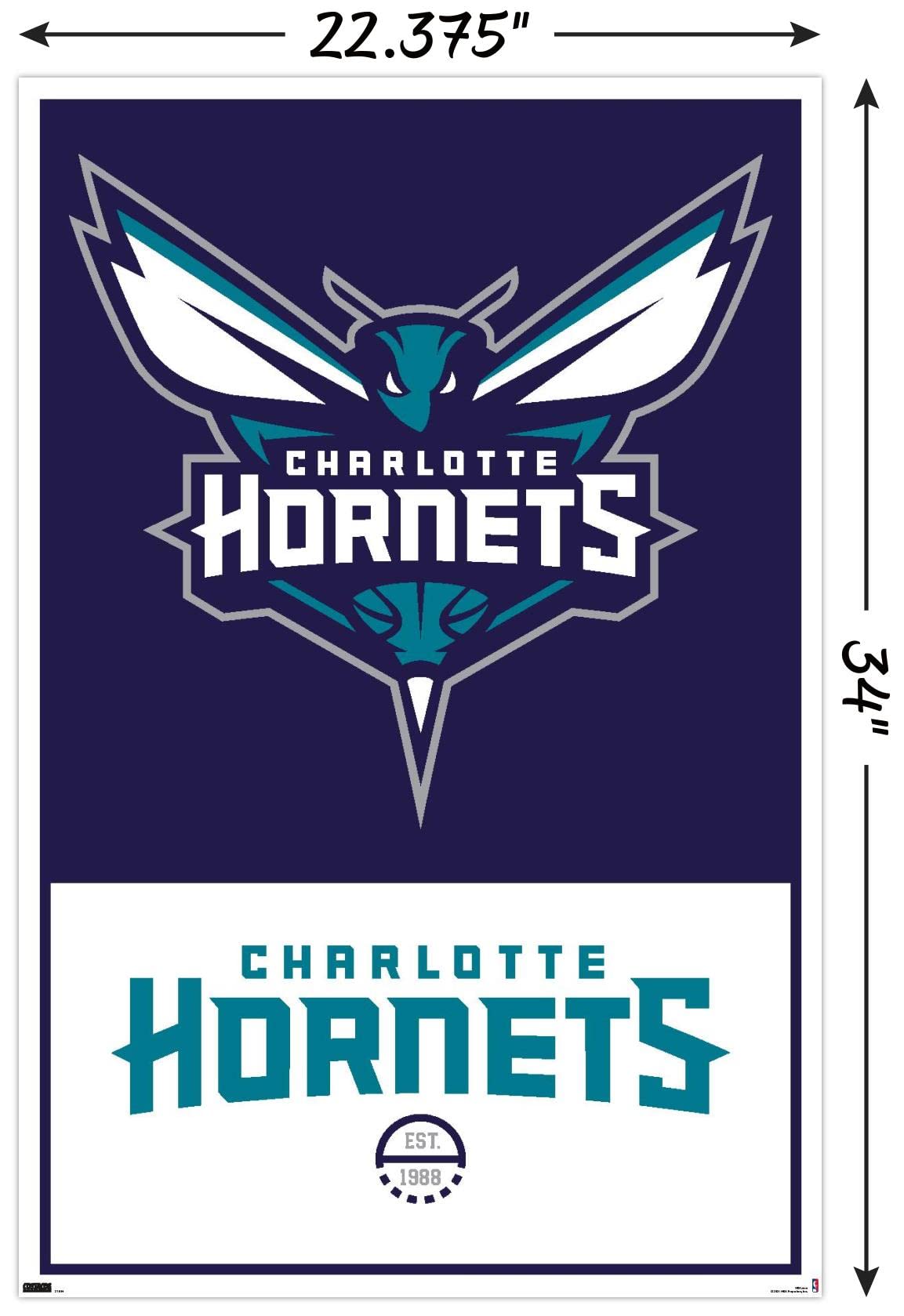 Charlotte Hornets Logo Trends International NBA Charlotte Hornets