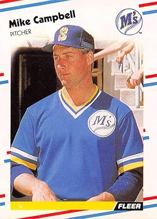 Amazon.com: 1988 Fleer Baseball #372 Mike Campbell RC Rookie Card ...