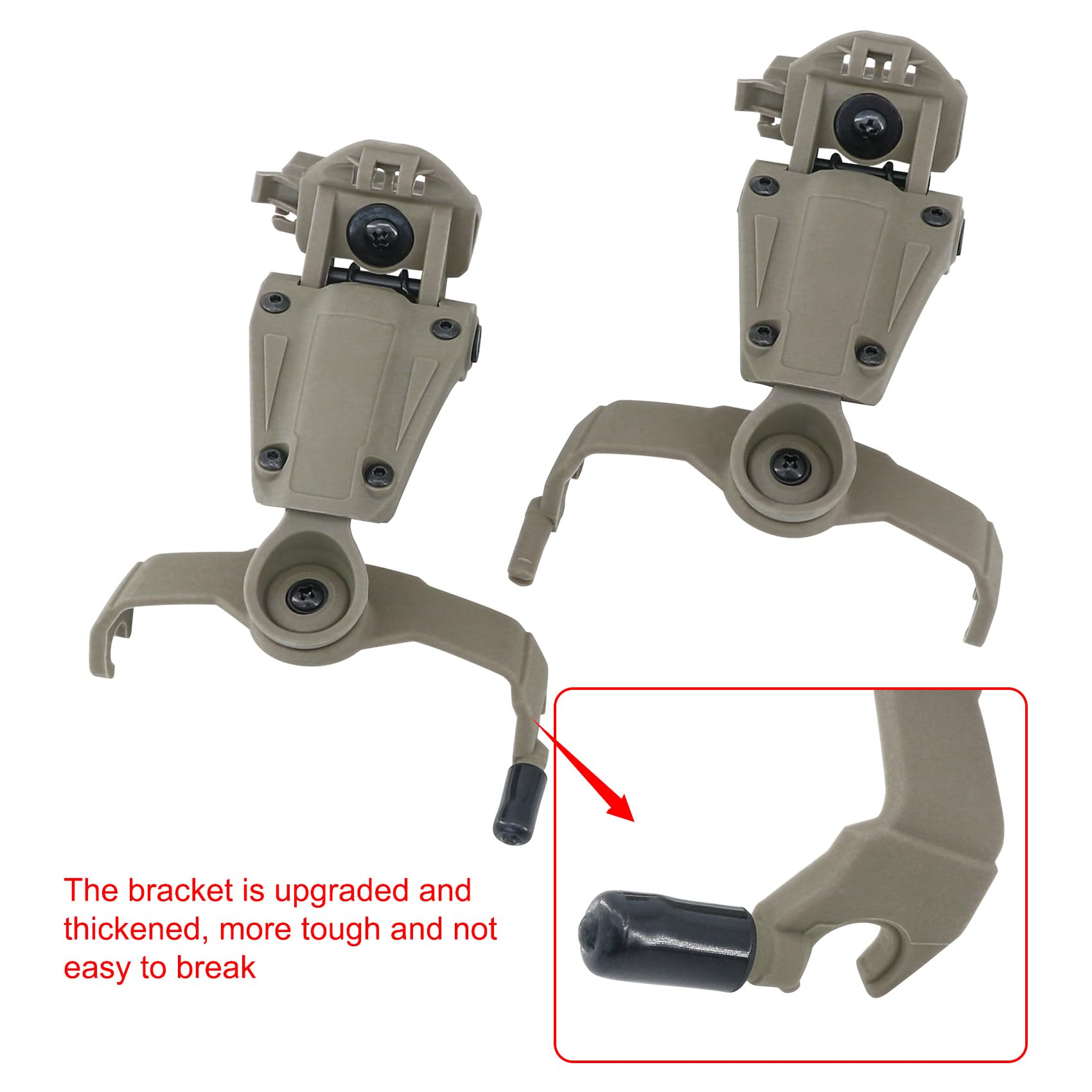 Snapklik.com : TSVISIONCORE Helmet ARC Rail Adapter For COMTA Tactical ...