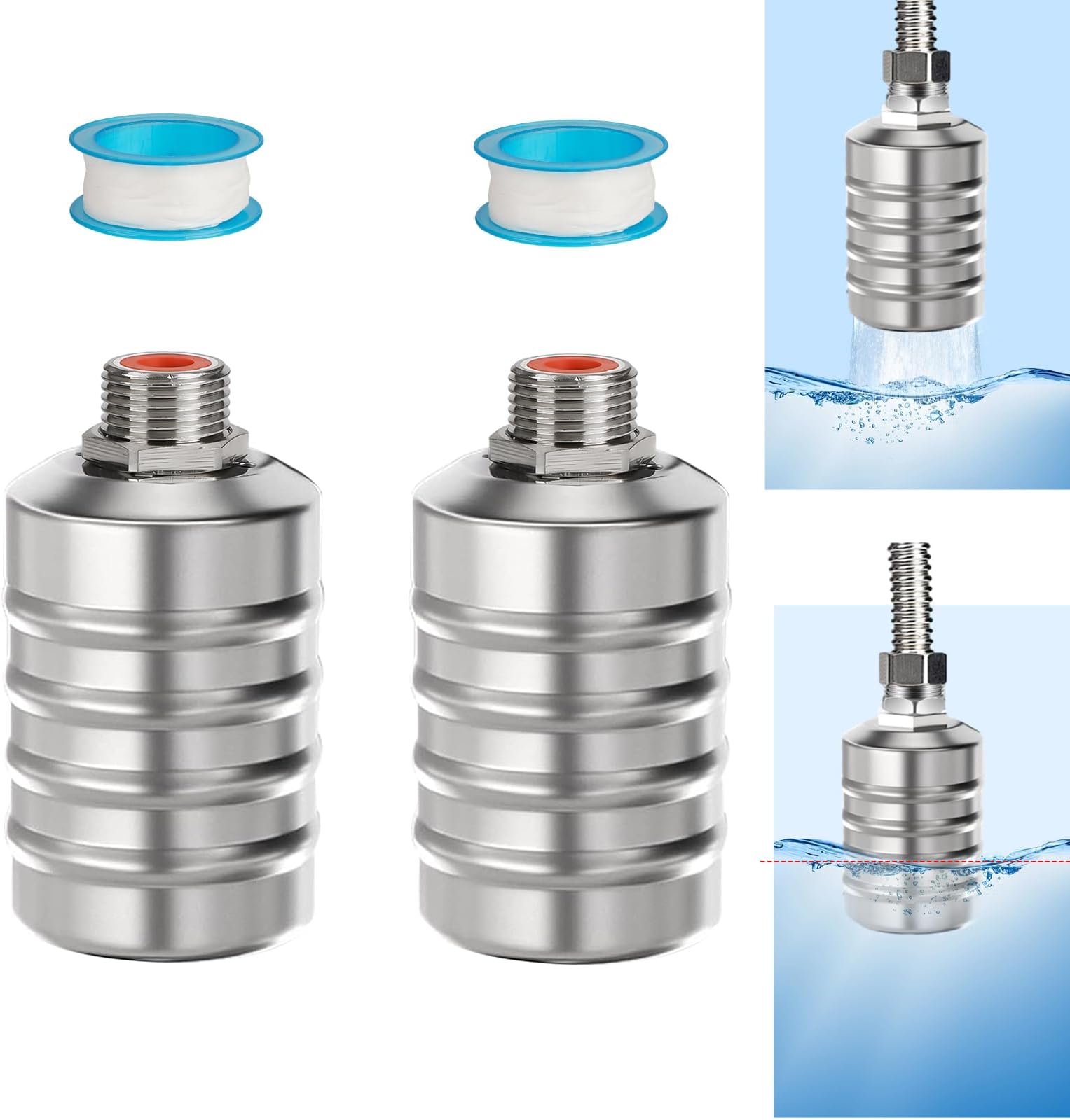 Amazon.com: YGboost 2 Pack Float Valve for Water Tank, Automatic Water ...