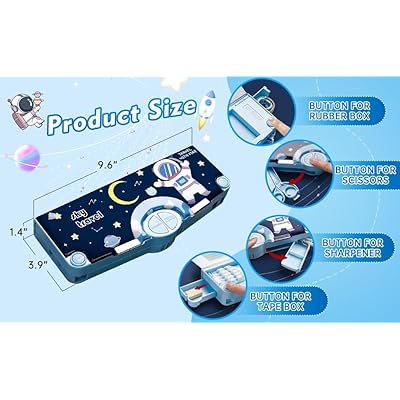 Pencil Box With Buttons