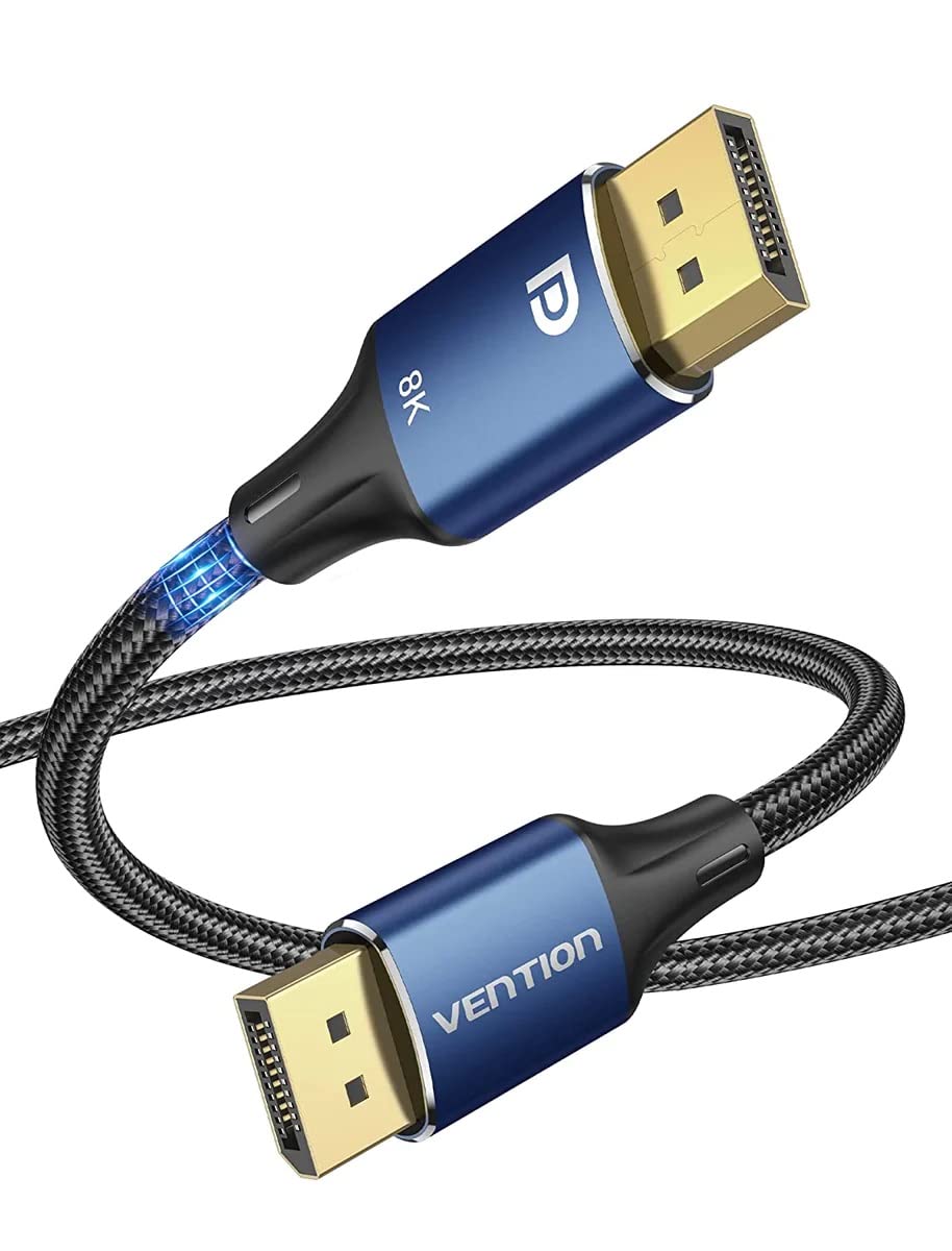 VENTION DisplayPort Cable DP Male to Male Ultra HD Cable Gold-Plated 8K ...