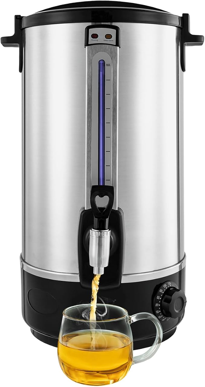 Amazon.com: 20L Commercial Grade Coffee Urn, 125-Cup Stainless Steel ...