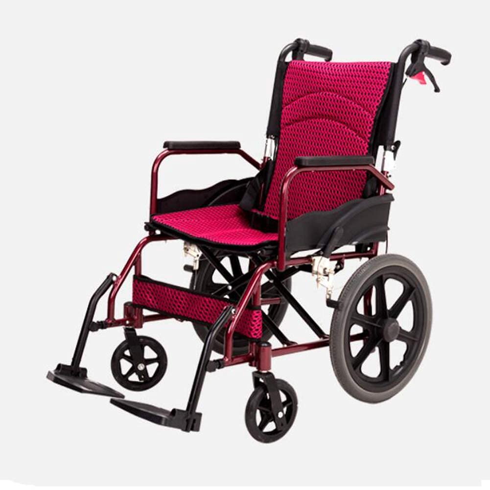 Folding Wheelchair Lightweight Portable Self Propelled Wheelchair ...