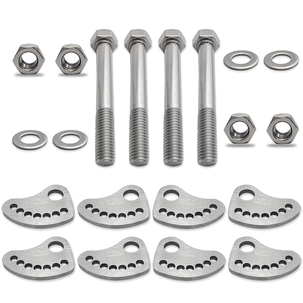 Amazon.com: GOLKNHA 4 PCS 304 Stainless Steel Camber Lock Alignment Fix ...
