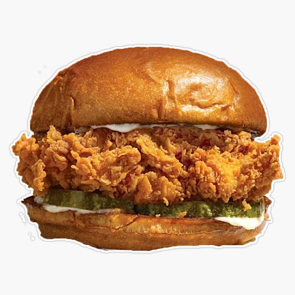 Amazon.com: The Famous Chicken Sandwich Sticker Vinyl Bumper Sticker ...