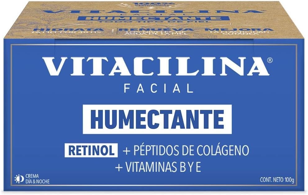 Crema Facial Viitacilina Humectante Tarro 100g. : Amazon.com.mx: Belleza