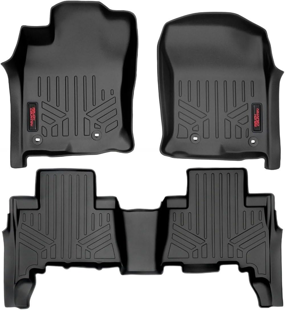 Amazon.com: Rough Country All Weather Floor Mats for Toyota 4Runner ...