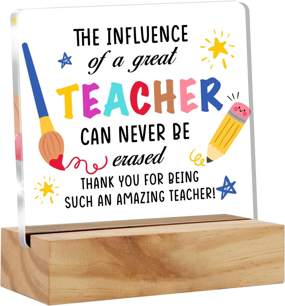 Amazon.com: Teacher Appreciation Gifts Thank You Teachers Desk Decor ...