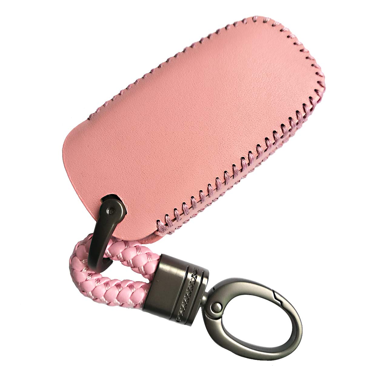 Snapklik.com : Pink Leather 5 Buttons Key Fob Case Case Remote Skin ...